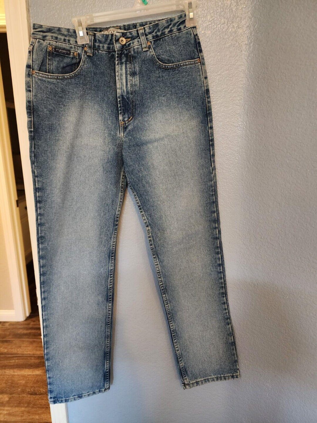 NOS 90s Z. Cavaricci Vintage Stone Washed Jeans Made in USA Sz 9 Waist ...