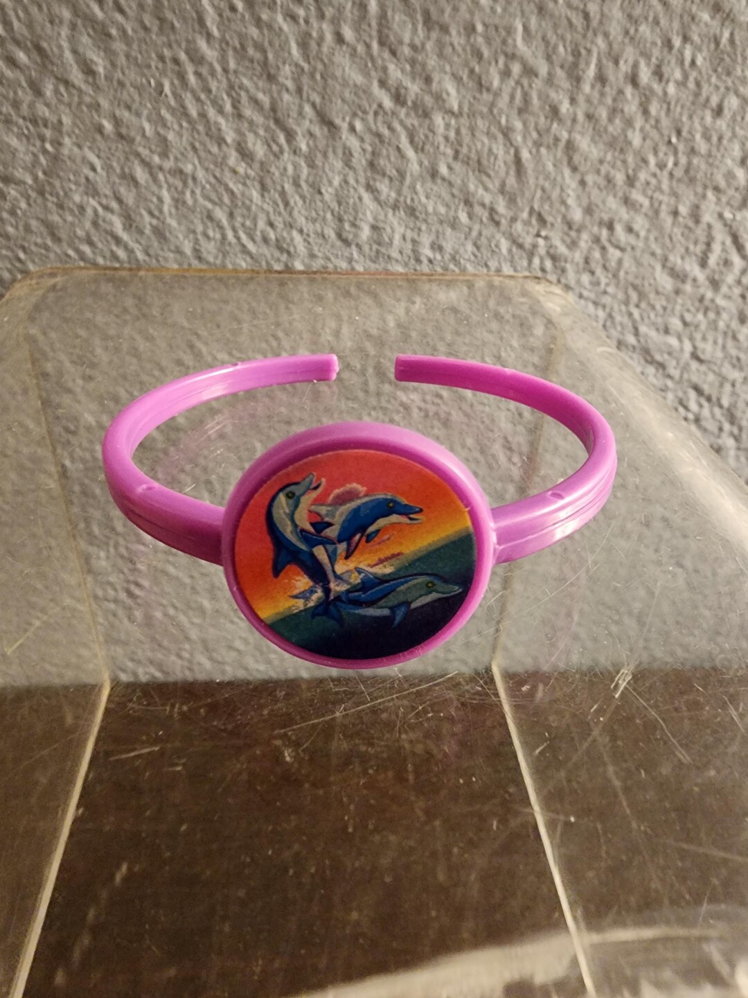 Rare Vintage 90s Lisa Frank Cuff Plastic Bracelet Purple Dolphins - Etsy
