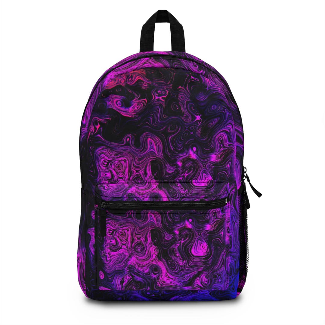 Ethereal Purple Swirl Backpack | Trendy School Bag, Travel Backpack ...