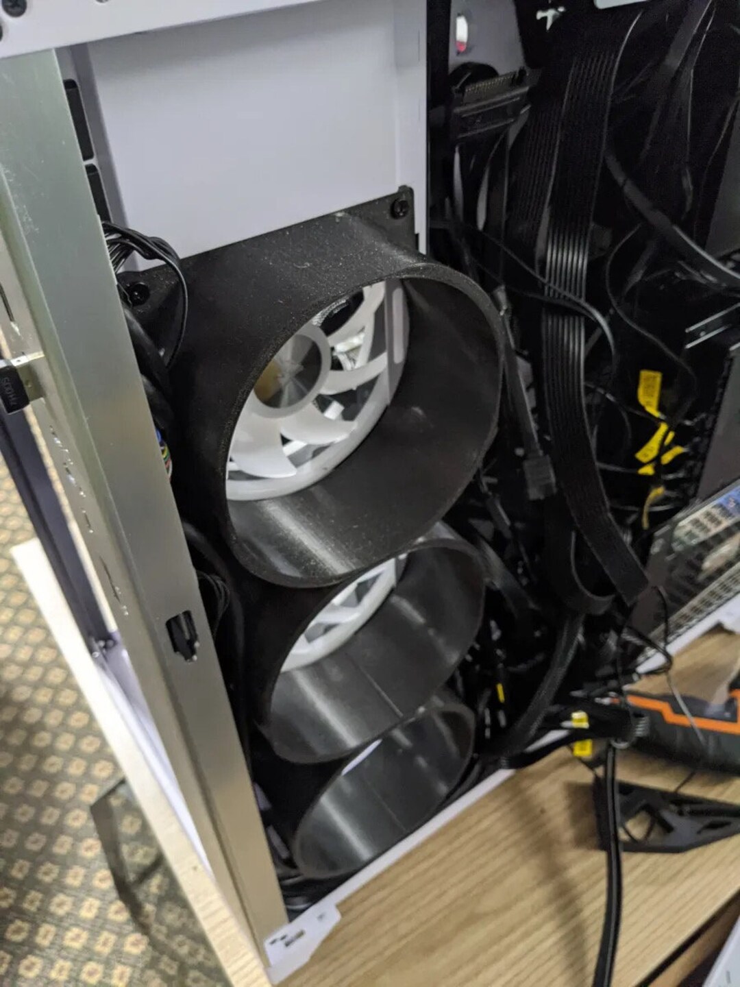 Lian Li O11 XL 120mm Fan Ducts X3 - Etsy