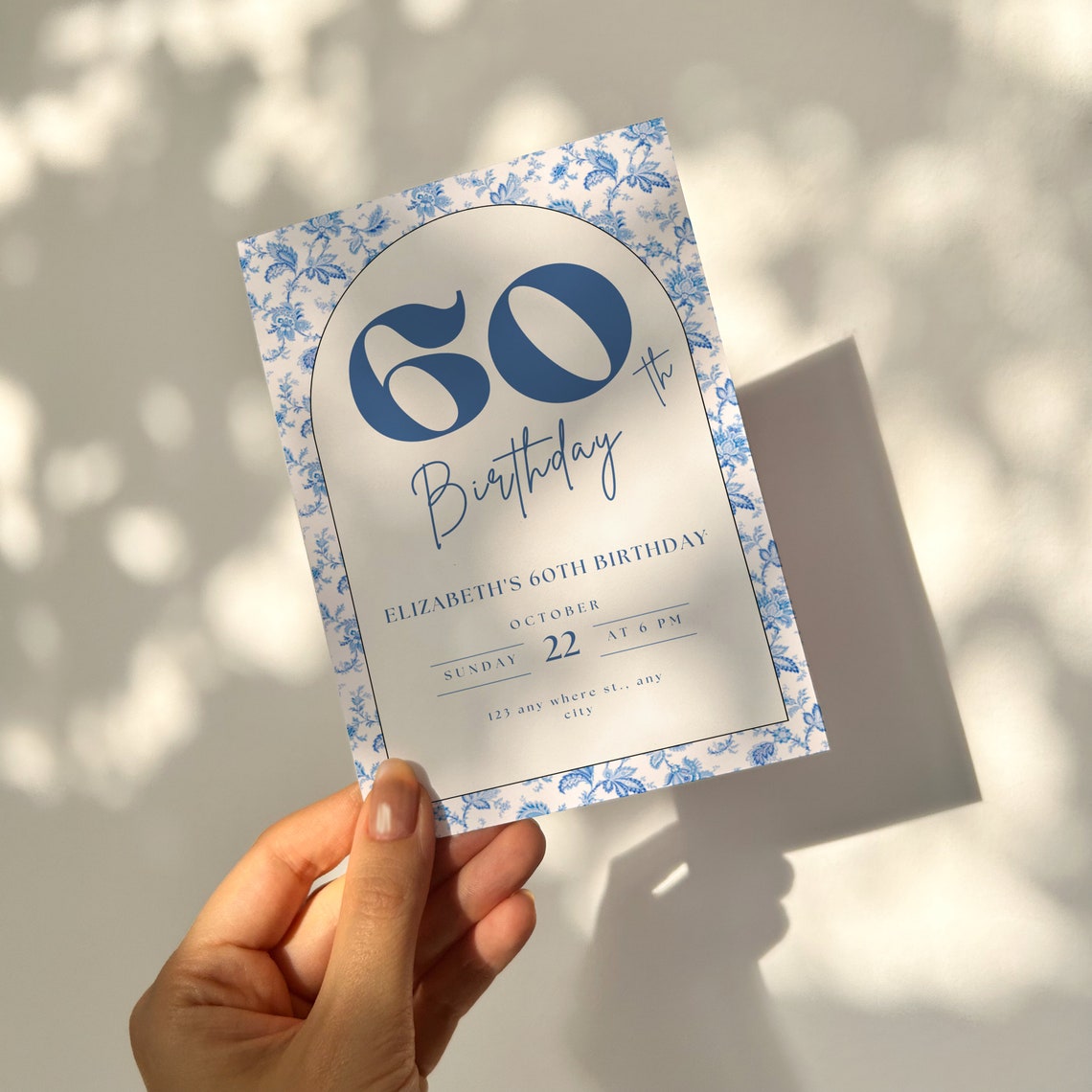 60th Birthday Invitation, 60 Birthday Card, 70 Birthday Card, 60th ...