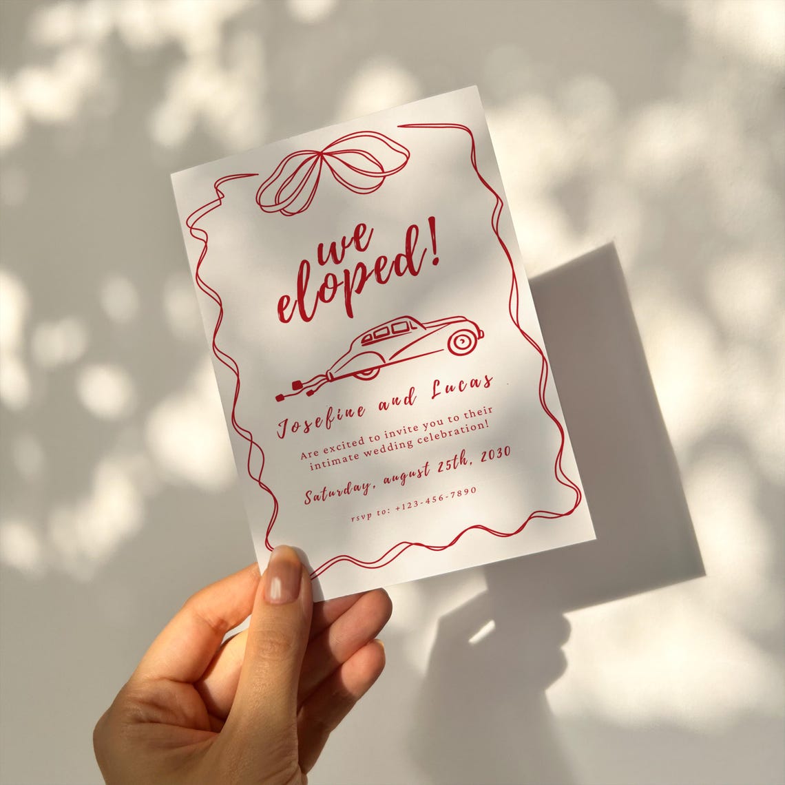 Elopement Invitation, Nothing Fancy Just Love, Elopement Announcement ...