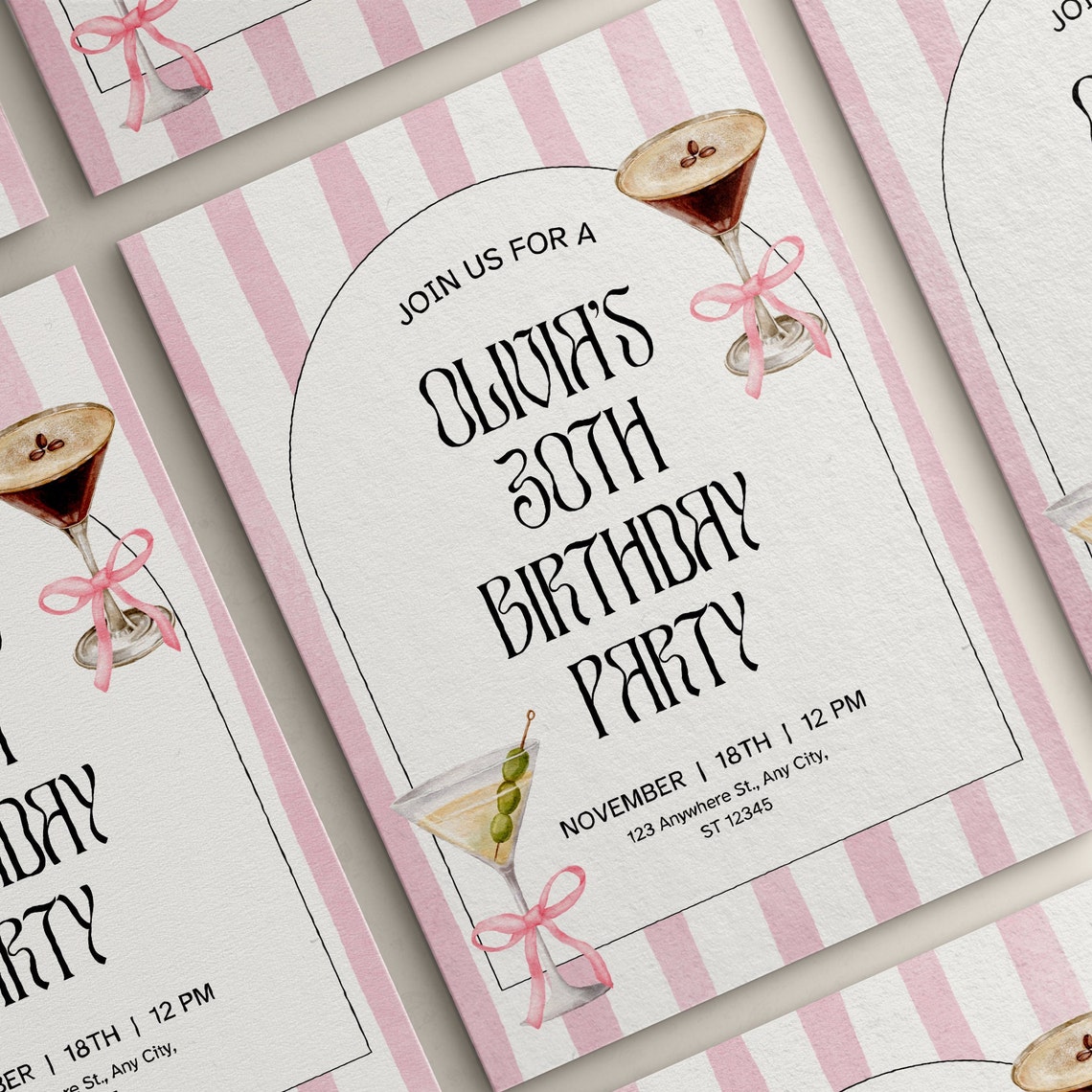 Birthday Card, 30th Birthday Invitation, 26th Birthday Invitation, 29th ...