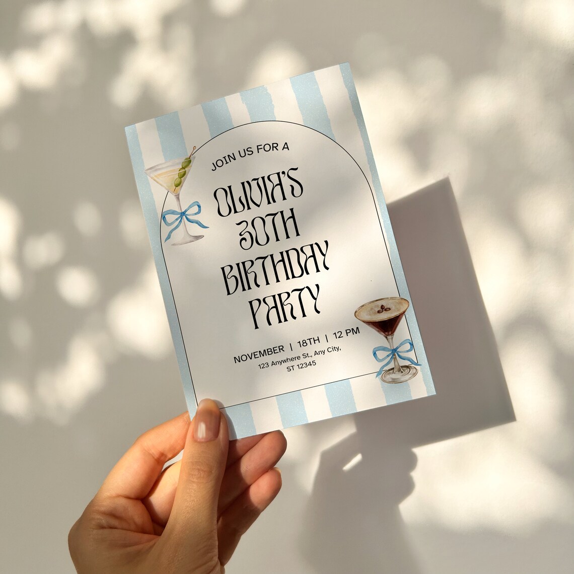 Birthday Card, 30th Birthday Invitation, 26th Birthday Invitation, 29th ...