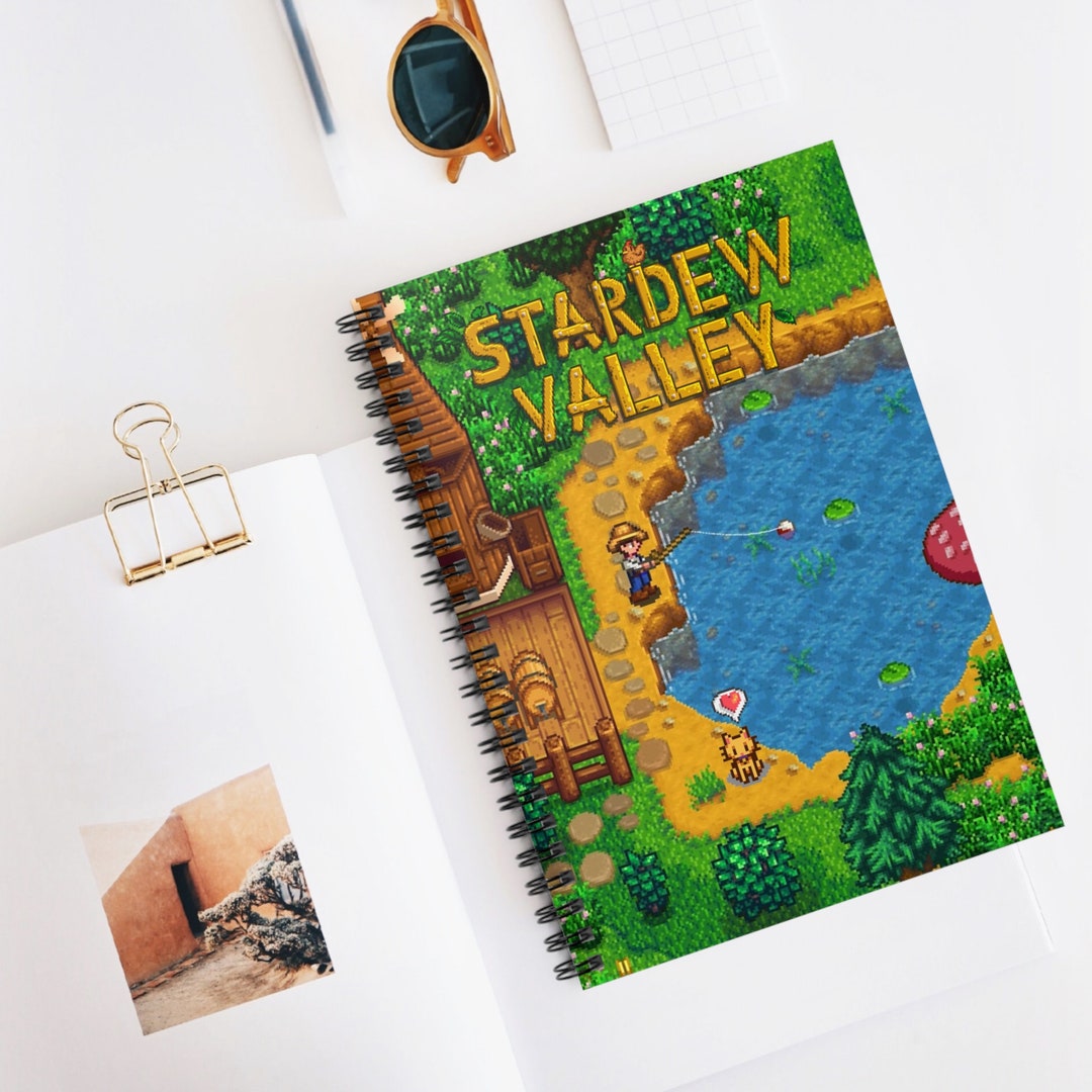 Stardew Valley Farmer Spiral Notebook Version Two - Ruled Line, Gamer ...