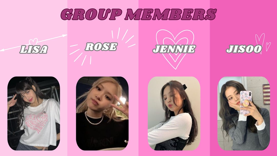 A Blackpink-themed Presentation Template - Etsy