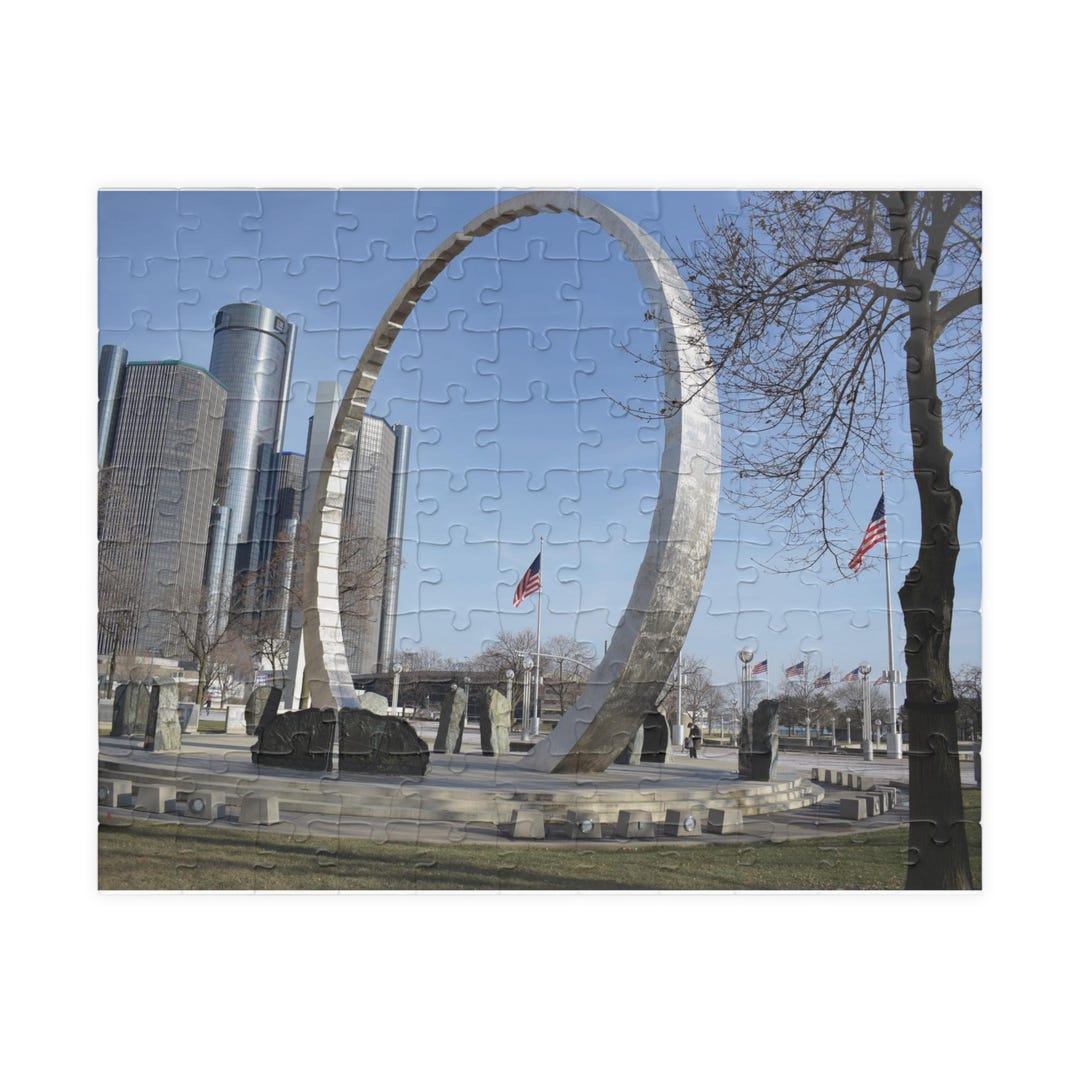 Jigsaw Puzzle, Downtown Detroit, Transcending Ring, Detroit Michigan ...