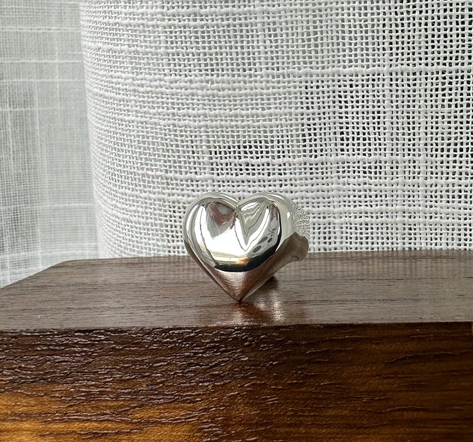 Sterling Silver Heart Ring - Etsy