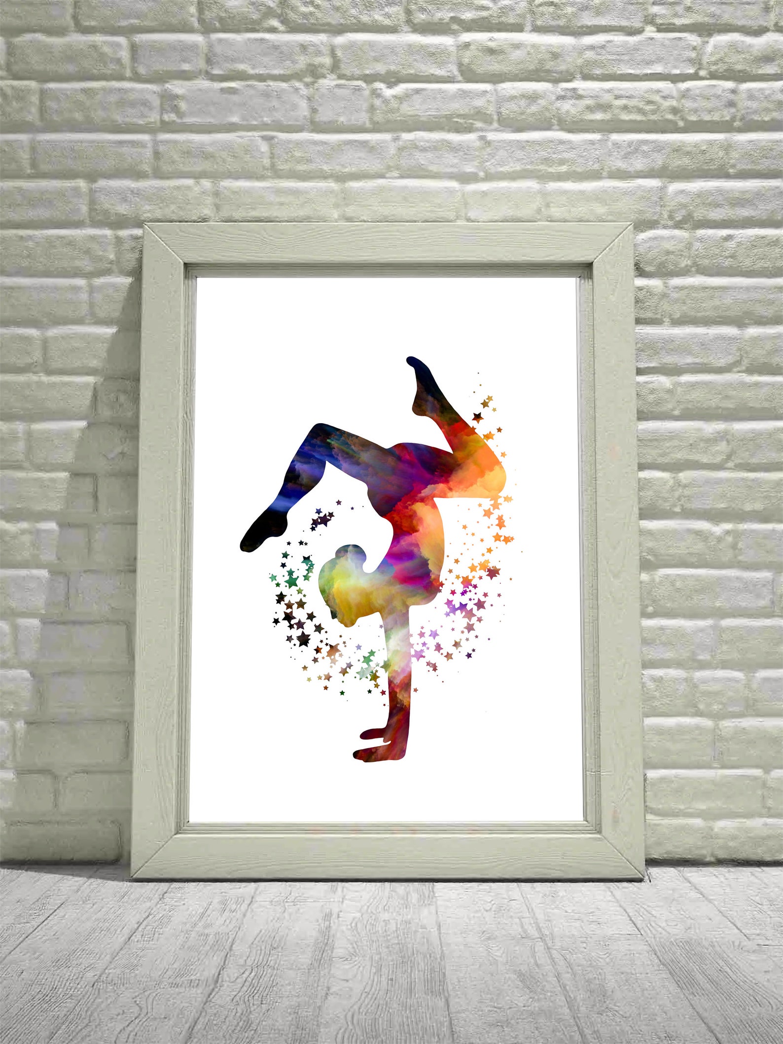 Gymnastic Girl Prints Set of 3 Posters Aerobic Gymnast Wall Art Gift ...
