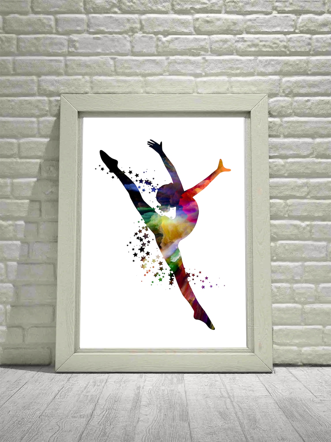 Gymnastic Girl Prints Set of 3 Posters Aerobic Gymnast Wall Art Gift ...