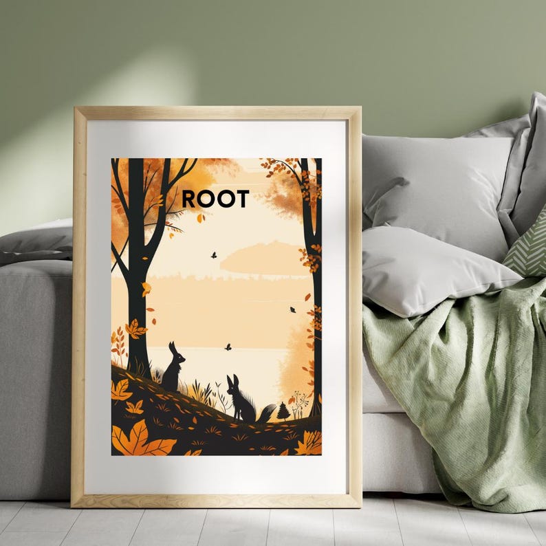 Root Board Game, Downloadable Print, Boardgame Poster, Family Board ...