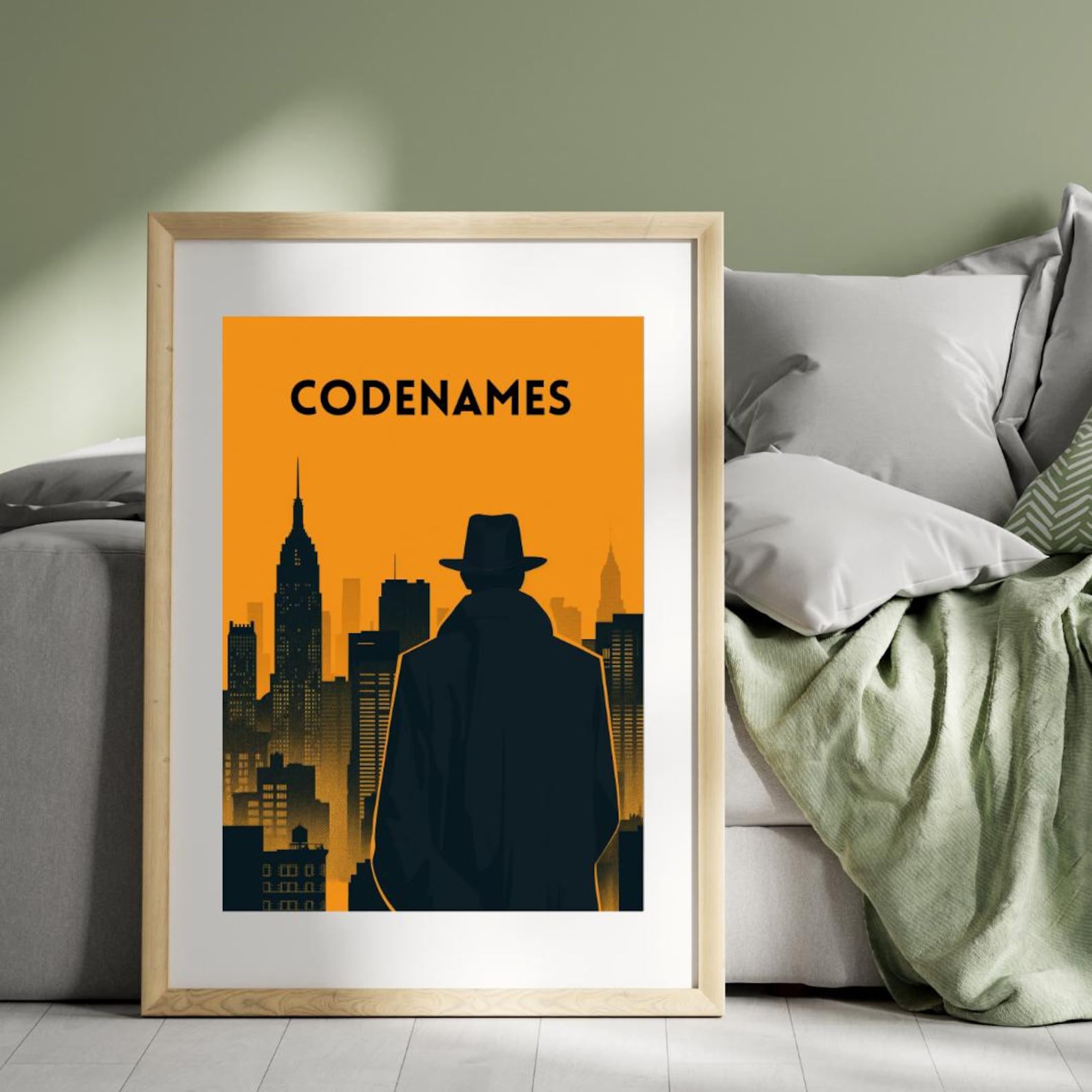 Codenames Board Game, Downloadable Print, Boardgame Poster, Family ...