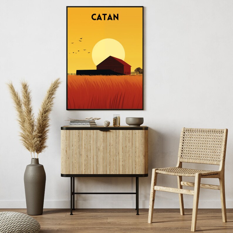 Catan Board Game, Downloadable Print, Boardgame Poster, Family Board ...