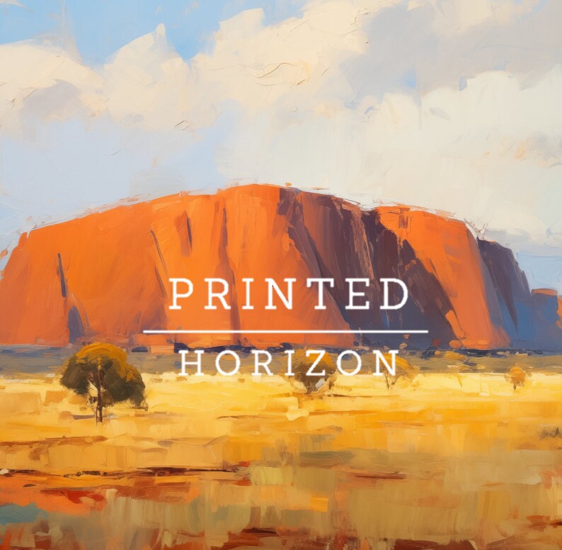 Uluru Art, Ayers Rock Print, Sunrise Print, Australia Souvenir ...