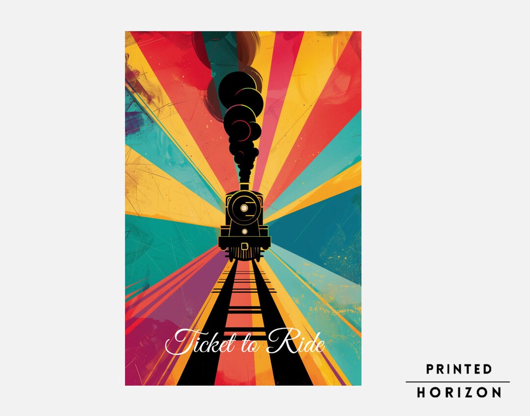 Unofficial Ticket to Ride Board Game, Downloadable Print, Boardgame ...