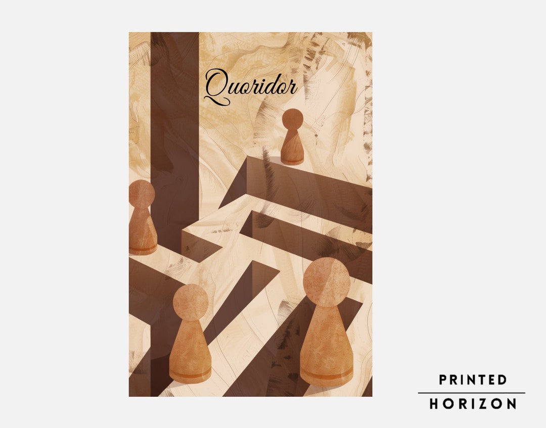 Quoridor Board Game, Downloadable Print, Boardgame Poster, Family Board ...