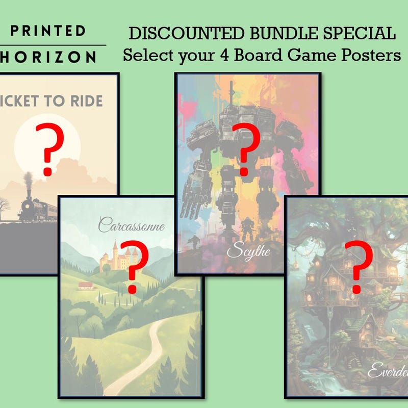 Board Game Prints - Etsy