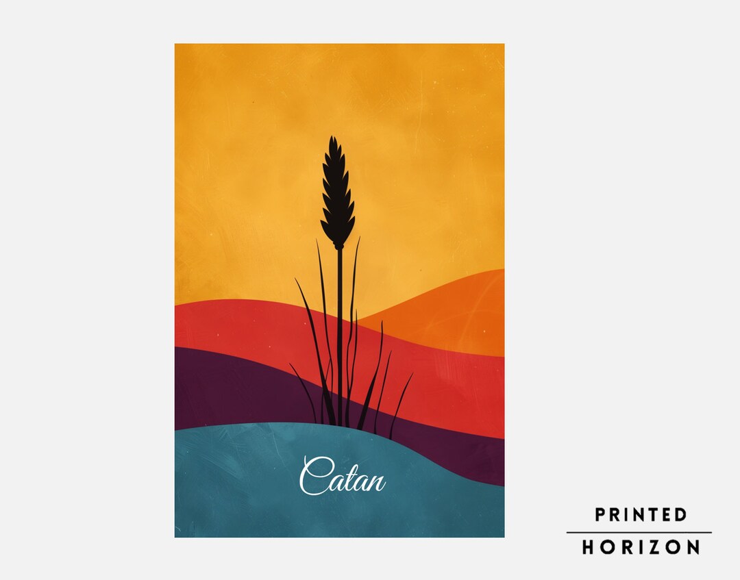 Catan Board Game, Downloadable Print, Boardgame Poster, Family Board ...