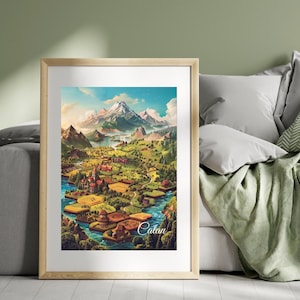 Catan Board Game, Downloadable Print, Boardgame Poster, Family Board ...