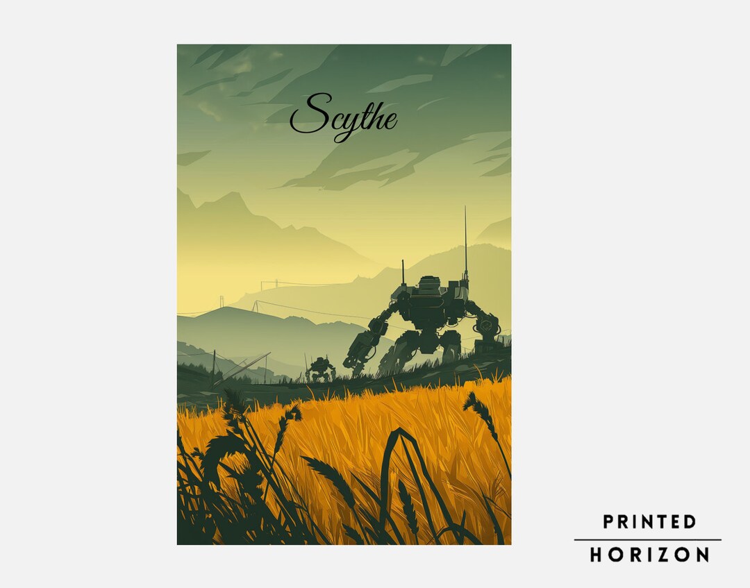 Unofficial Scythe Board Game, Downloadable Print, Boardgame Poster ...