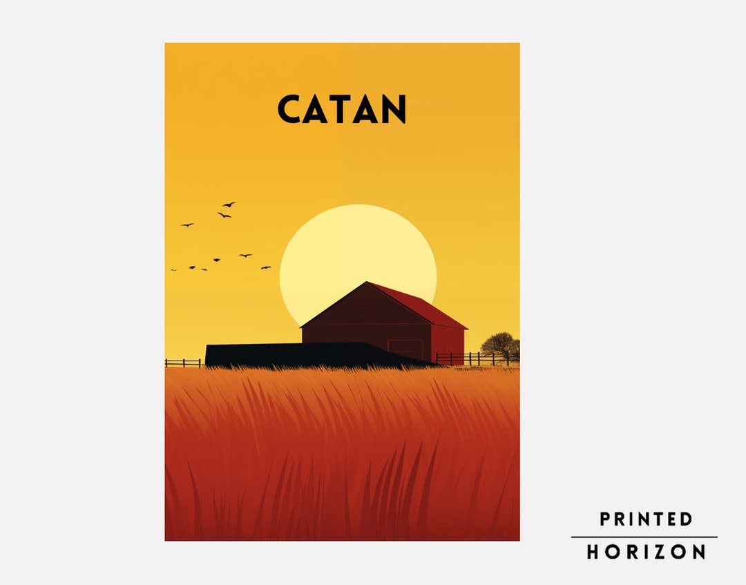 Catan Board Game, Downloadable Print, Boardgame Poster, Family Board ...