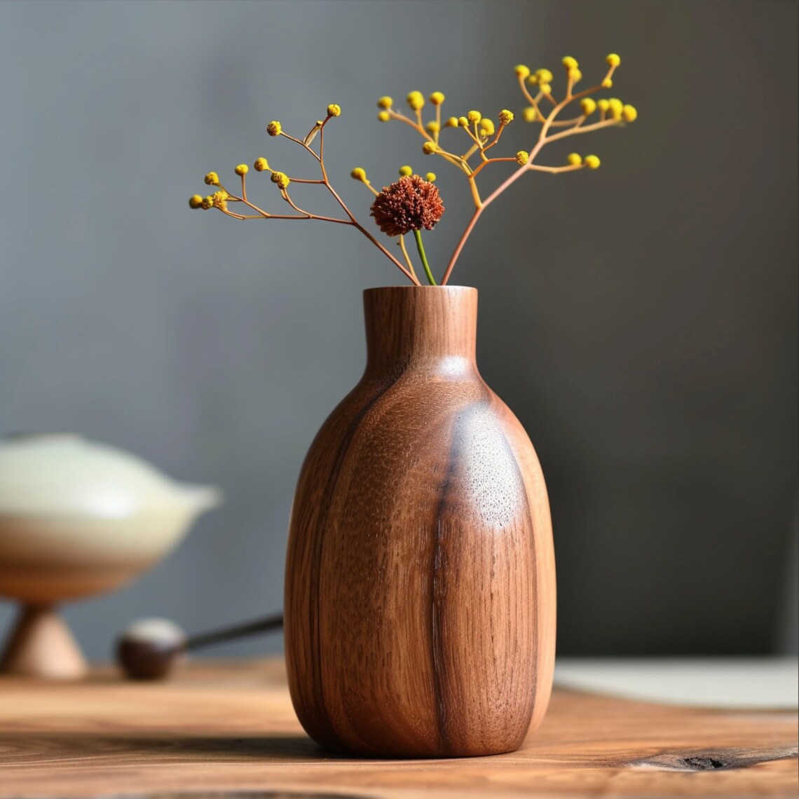 Artisan Wooden Vases for Classic Appeal - Etsy