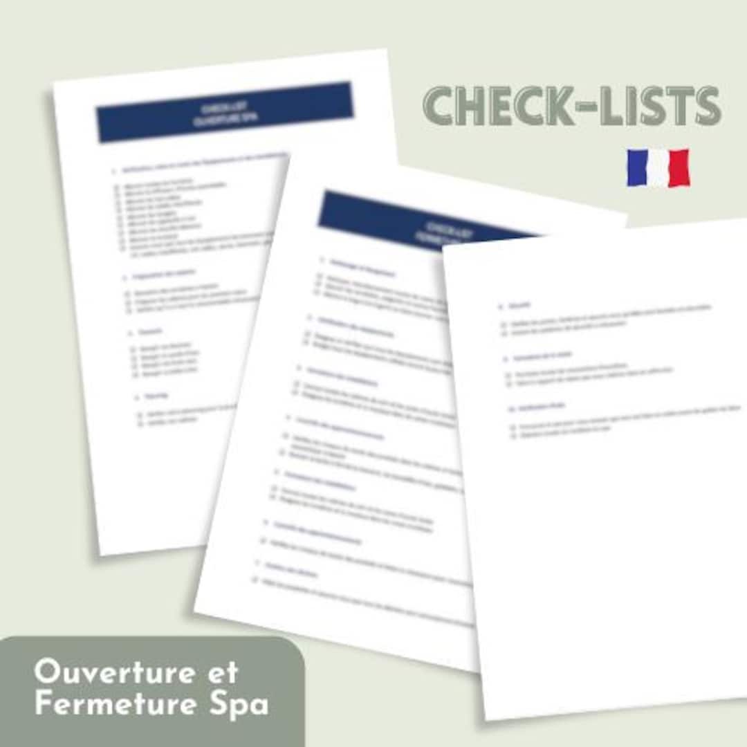 Spa Opening and Closing Check-lists - Etsy