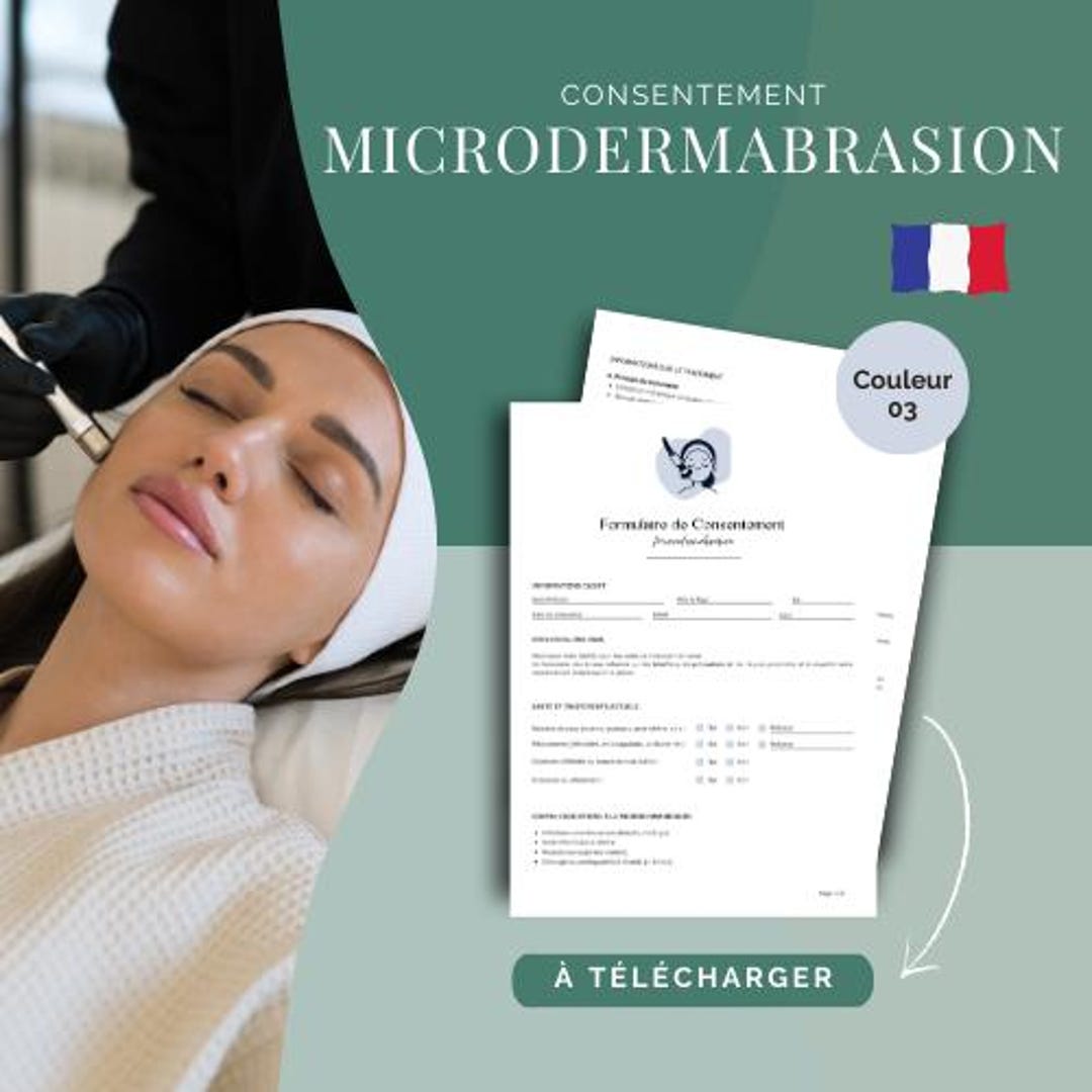 Microdermabrasion Consent Form (color 3) - Etsy