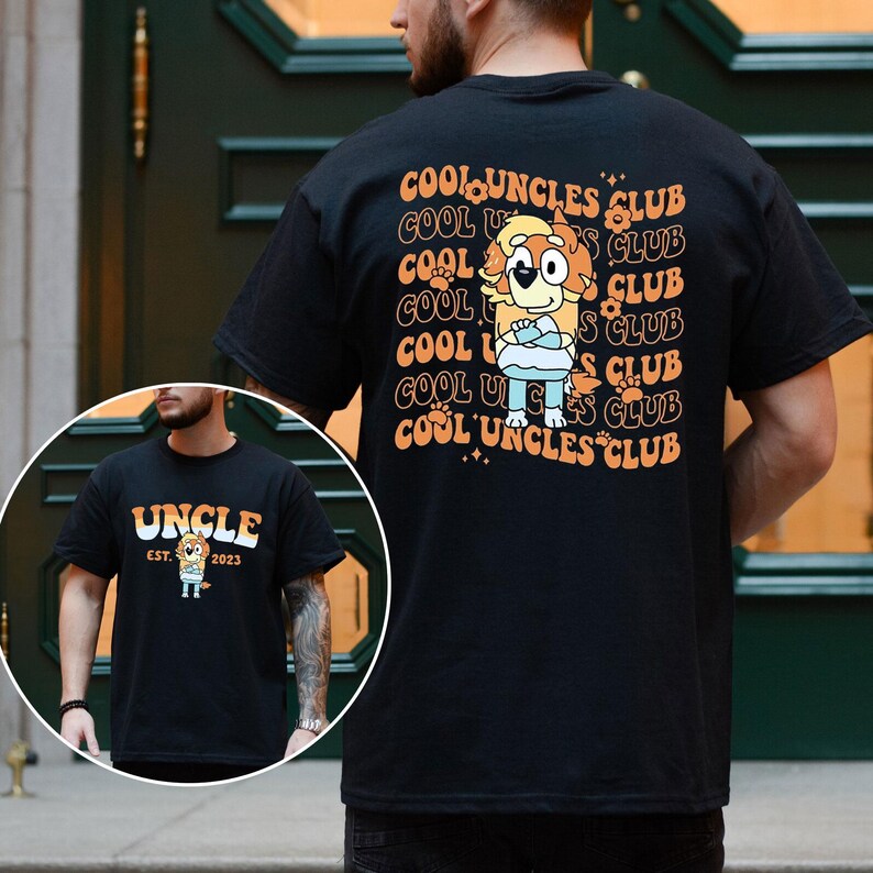 Bluey Cool Uncle Club Png, Cool Uncle Club Png, Bluey Uncle Radley Png ...