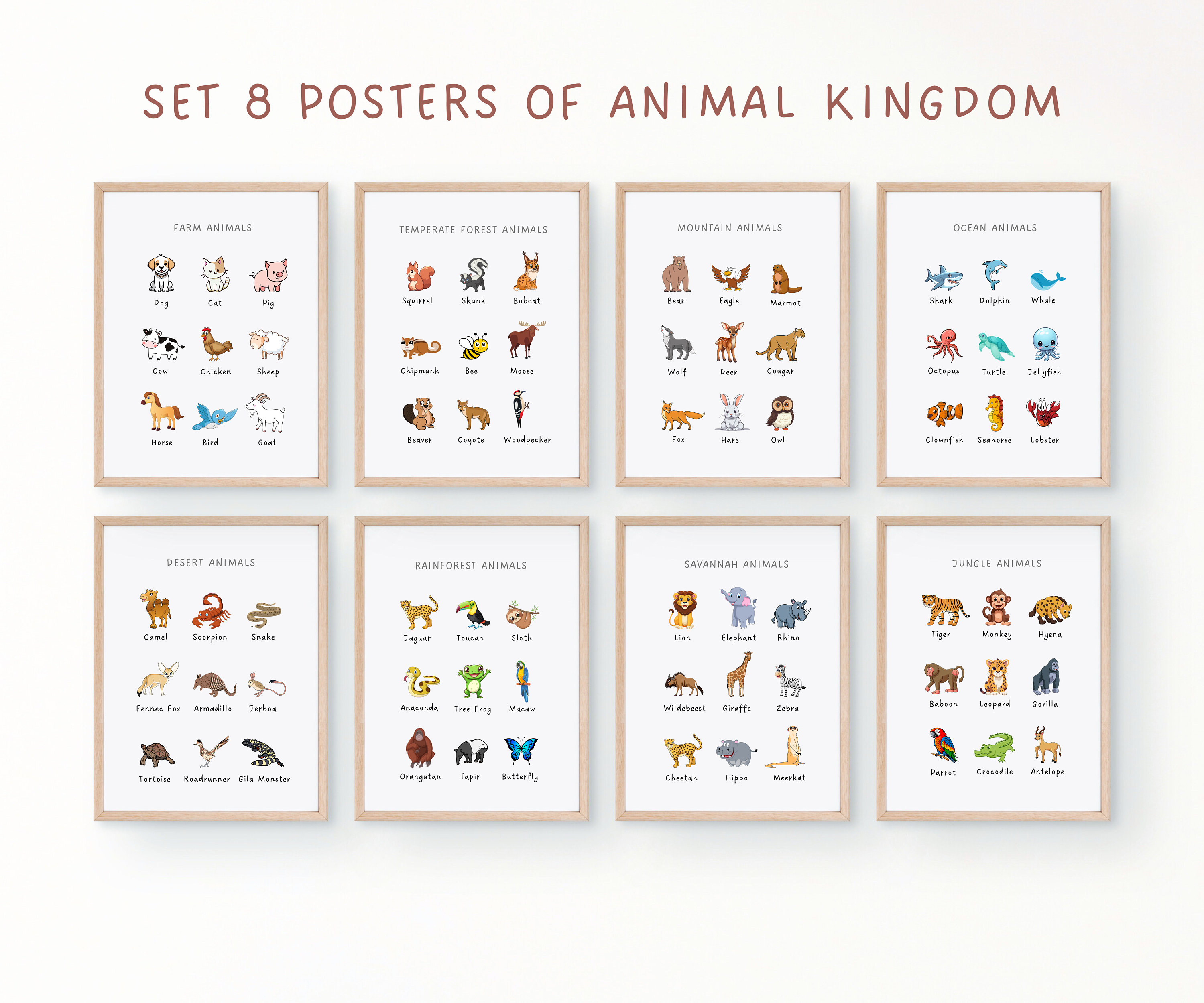 Animal Kingdom Classroom Bundle: Preschool Posters for Teacher ...