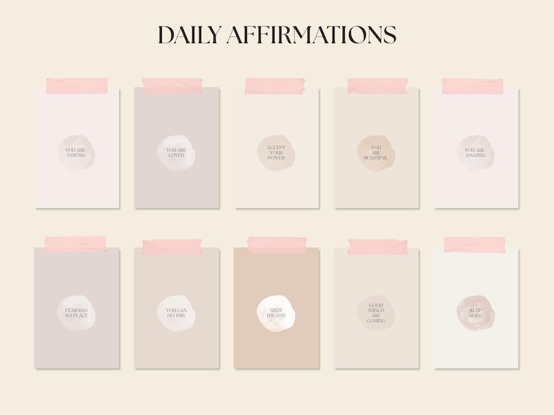 Cards Etsy Listing Images Template, Flash Card and Affirmation Cards ...