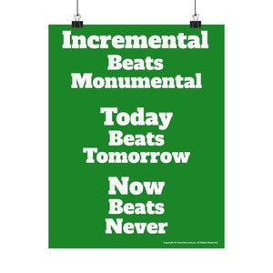 Action-taking Motivational Wall Poster (the Perfect Motivational Quote ...