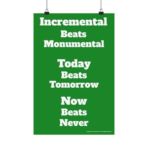 Action-taking Motivational Wall Poster (the Perfect Motivational Quote ...