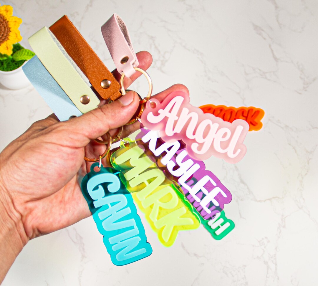 Custom Acrylic Name Tag: Personalized Backpack, Lunchbox, & Water ...