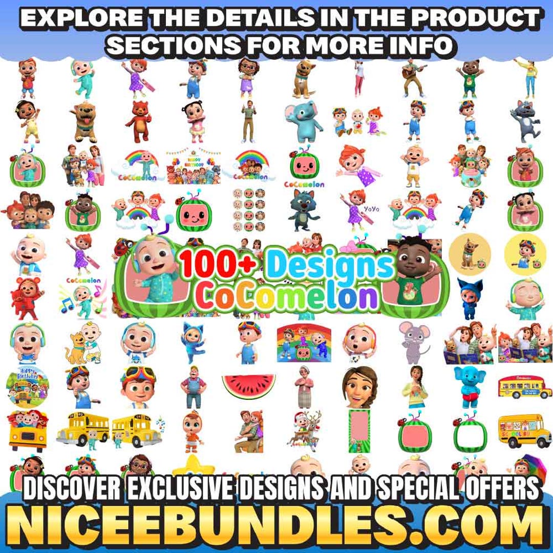 100 Files Coco-melon Png, Bundle, Coco-melon Png , Kids Png , Nursery ...