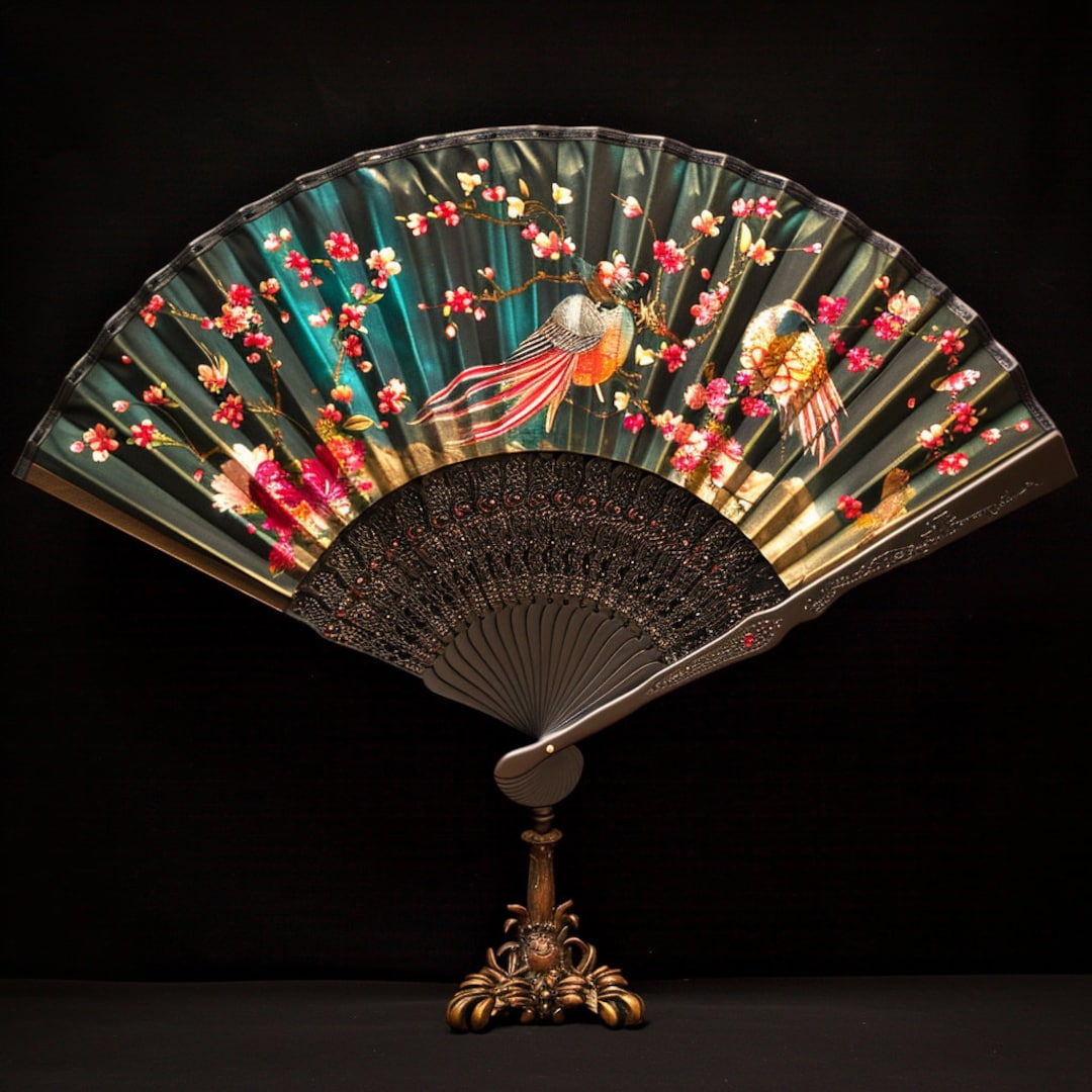 Handmade Folding Fans for Stylish Relief - Etsy