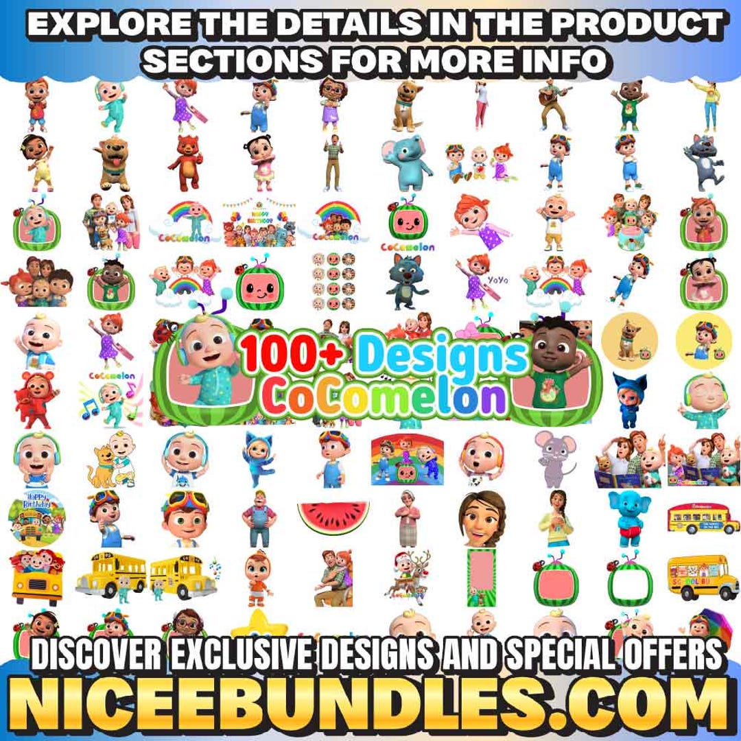 100 Files Coco-melon Png, Bundle, Coco-melon Png , Kids Png , Nursery ...