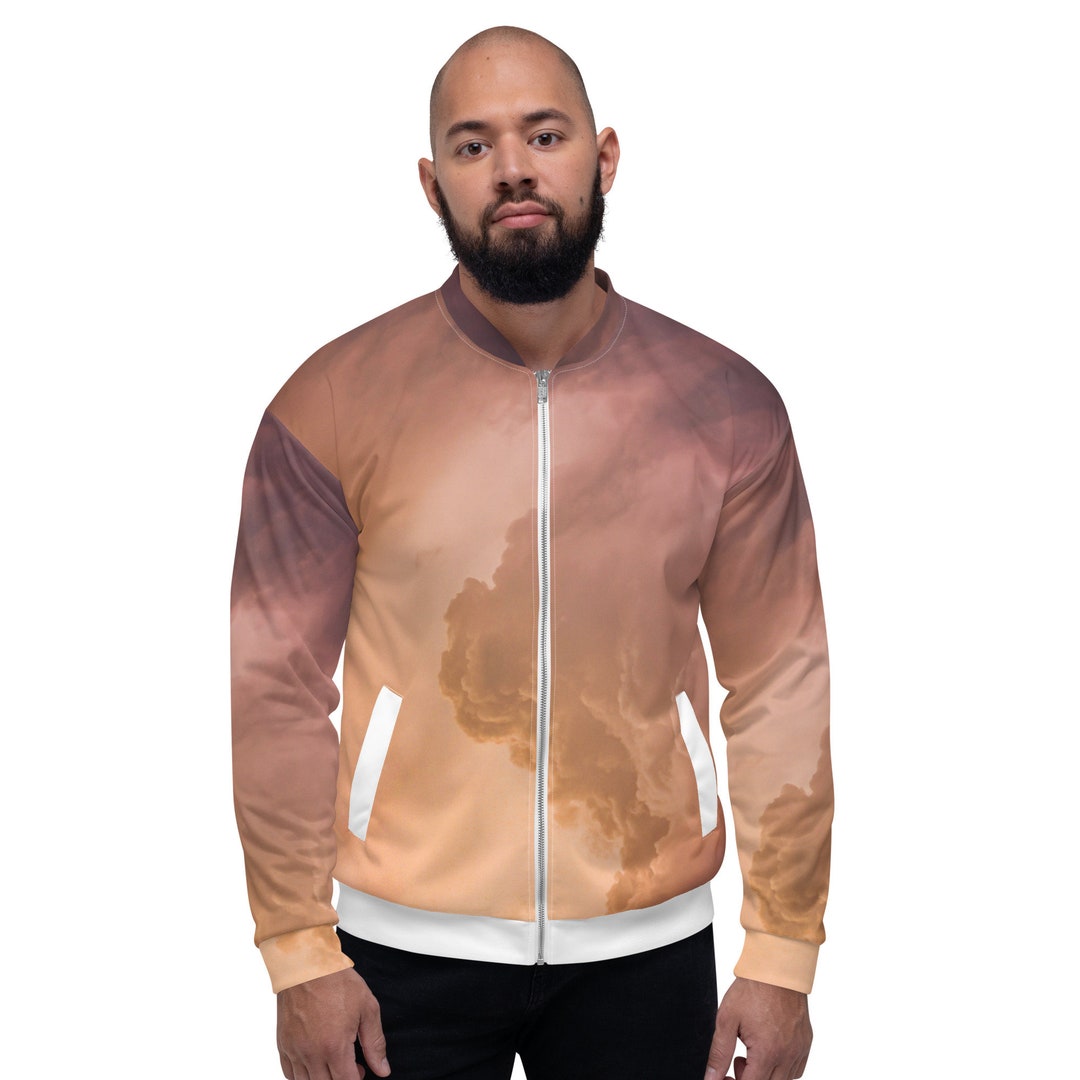 Men's Bomber Jacket With Soft Colour Print, Tailored for Individuality ...