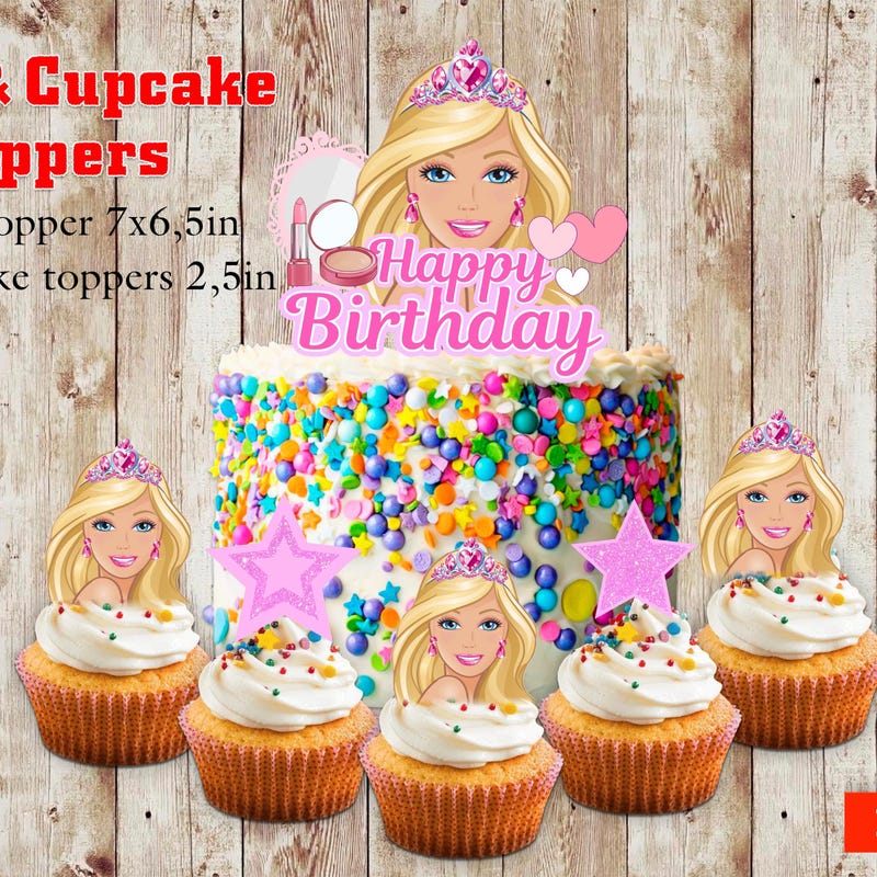 Barbie Cupcake - Etsy