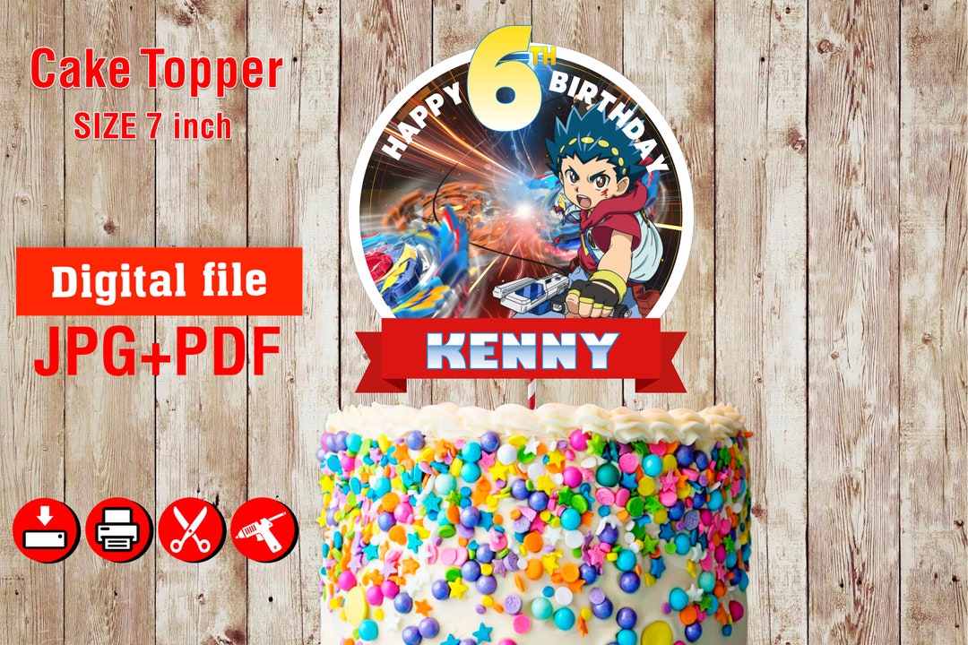 Personalized DIGITAL File Cake Topper - Digital File ONLY- Cake Topper ...