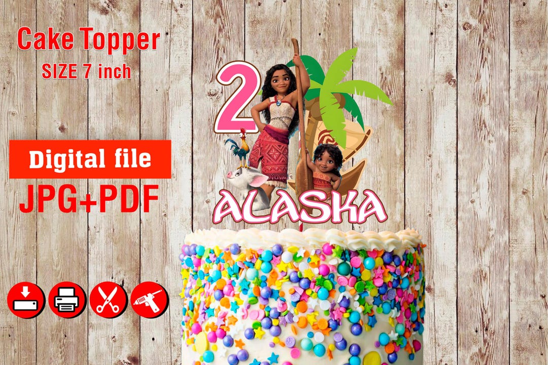 Personalized DIGITAL File Cake Topper - Digital File ONLY- Cake Topper ...