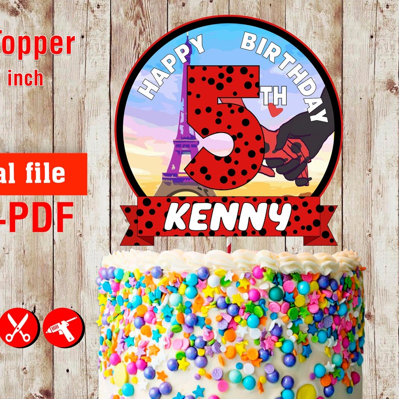 Lady Bug Cake Topper - Etsy