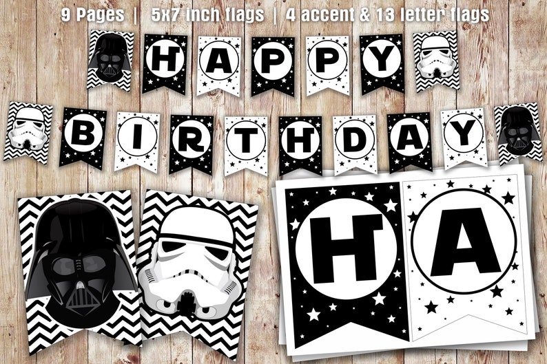 INSTANT DOWNLOAD Birthday Banner - Party Decorations - PRINTABLE Banner ...