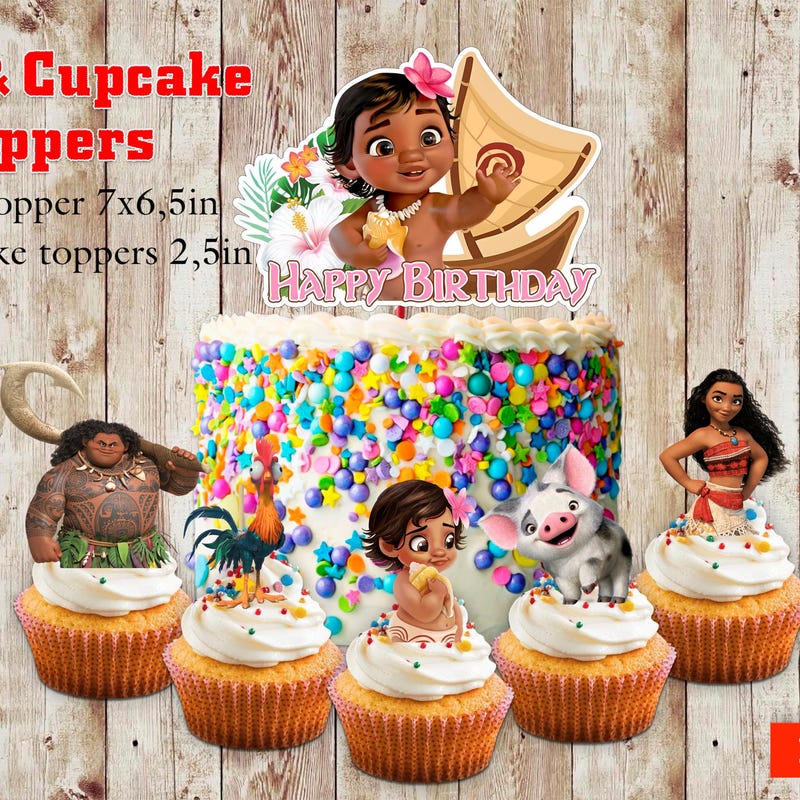 Moana Cake Topper - Etsy