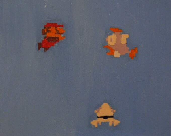 Mario Oil Painting - Etsy