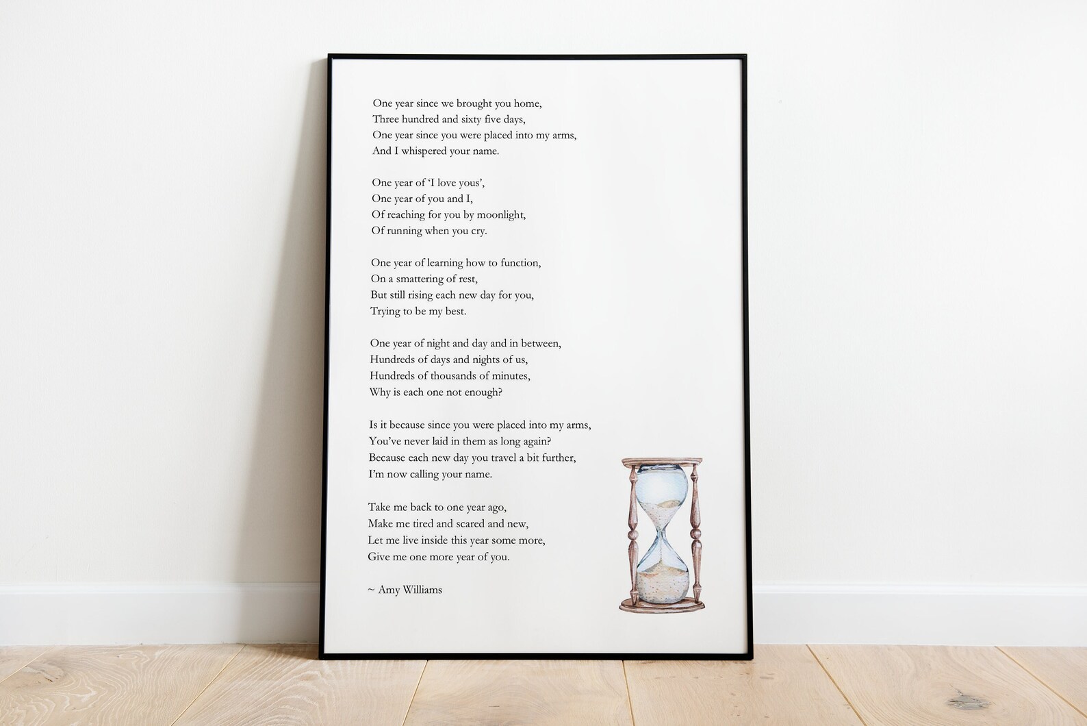 Original Poem - One Year - 1st Birthday (first Birthday Poem Poster) - Etsy