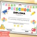 Preschool Graduation Certificate, Preschool Diploma and Awards, Last ...