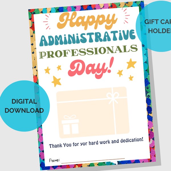 Administrative Professional Day Card - Etsy