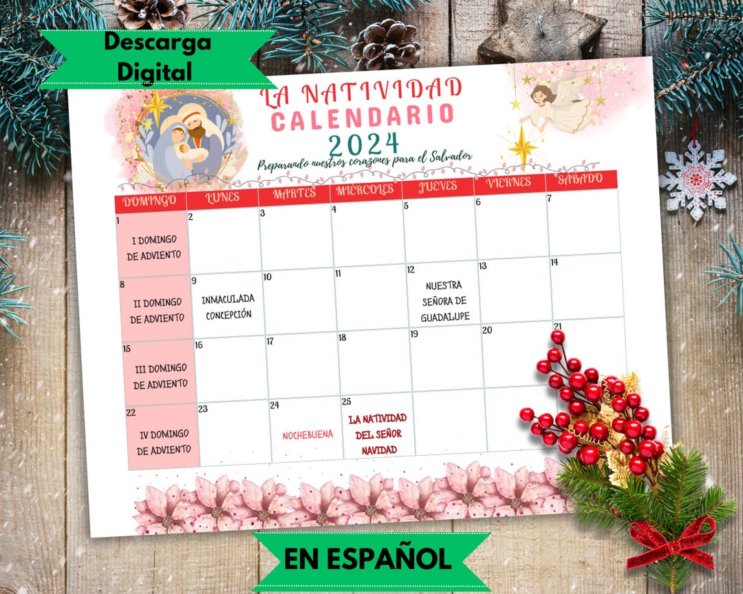 Calendario De Adviento 2024 En Español, Nativity Catholic Advent ...