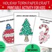 Holiday Torn Paper Preschool Craft for Kids, Christmas Tree Craft ...
